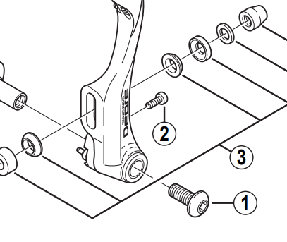 Shimano Spares BR-M510 spring tension adjustment screw M3 x 8 mm ...
